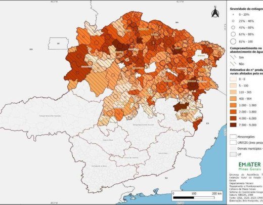 MG: mais de 300 mil produtores rurais foram afetados pela seca no fim ...