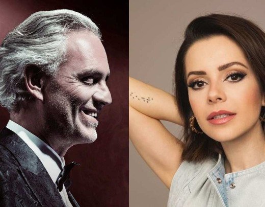 Andrea Bocelli anuncia Sandy como convidada em seus shows no Brasil