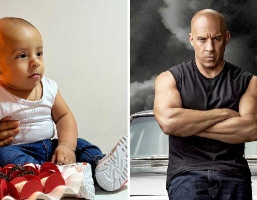 Mini Vin Diesel? Bebê viraliza por parecer com ator de ‘Velozes e ...