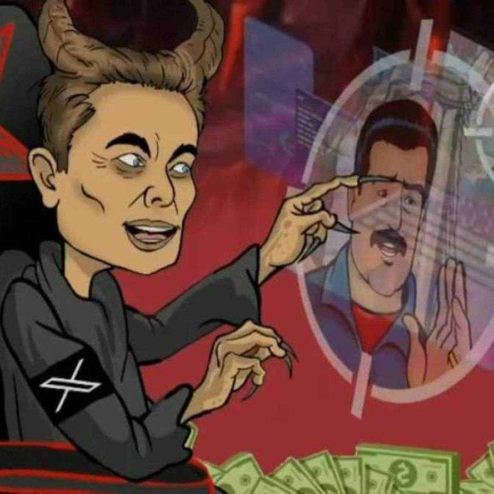 Maduro exorciza Musk em animação da TV estatal venezuelana