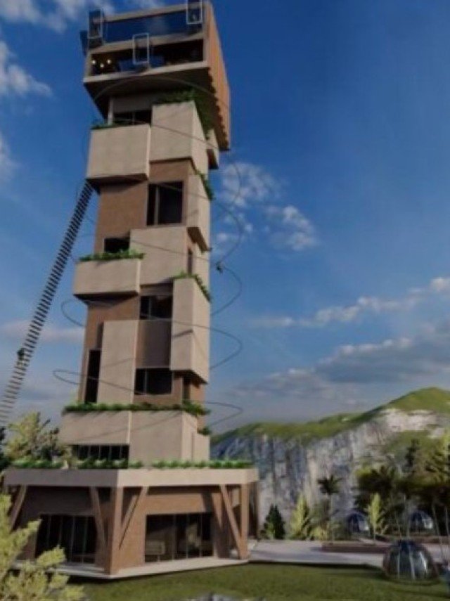 Primeiro parque vertical do mundo terá 'Tirolesa Curvada' e 'Escada ...