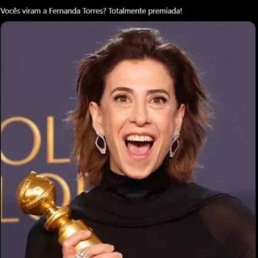 ‘Totalmente premiada’: de onde vem o meme da vitória de Fernanda Torres