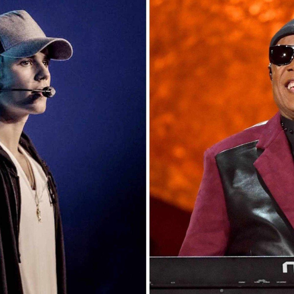 Justin Bieber ironiza cegueira de Stevie Wonder